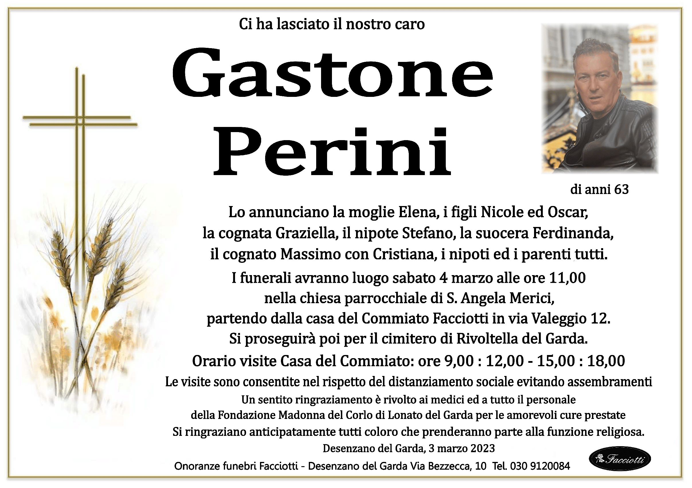 Gastone Perini - Onoranze Funebri Facciotti
