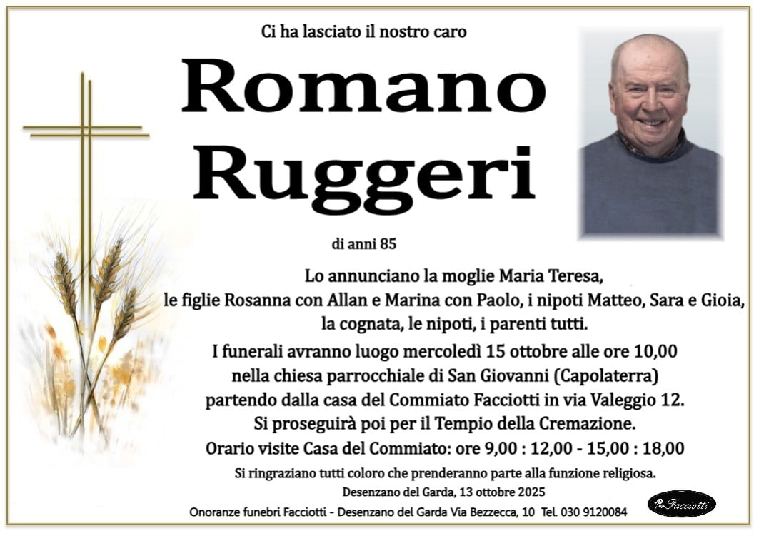 Necrologi - Onoranze Funebri Facciotti